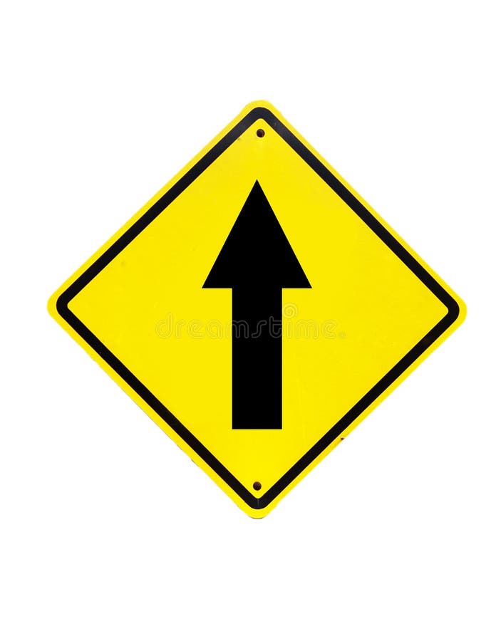 Go straight traffic sign stock illustration. Illustration of roundabout ...