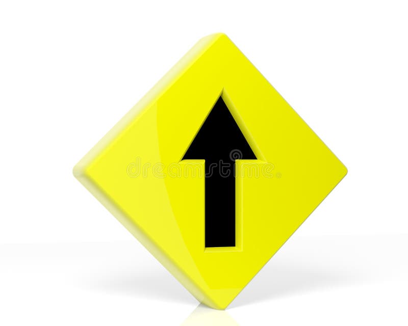 Go straight traffic sign stock illustration. Illustration of transport ...