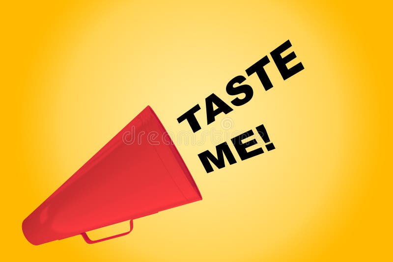 Goûtez-moi ! concept illustration stock. Illustration du cuire - 83858637