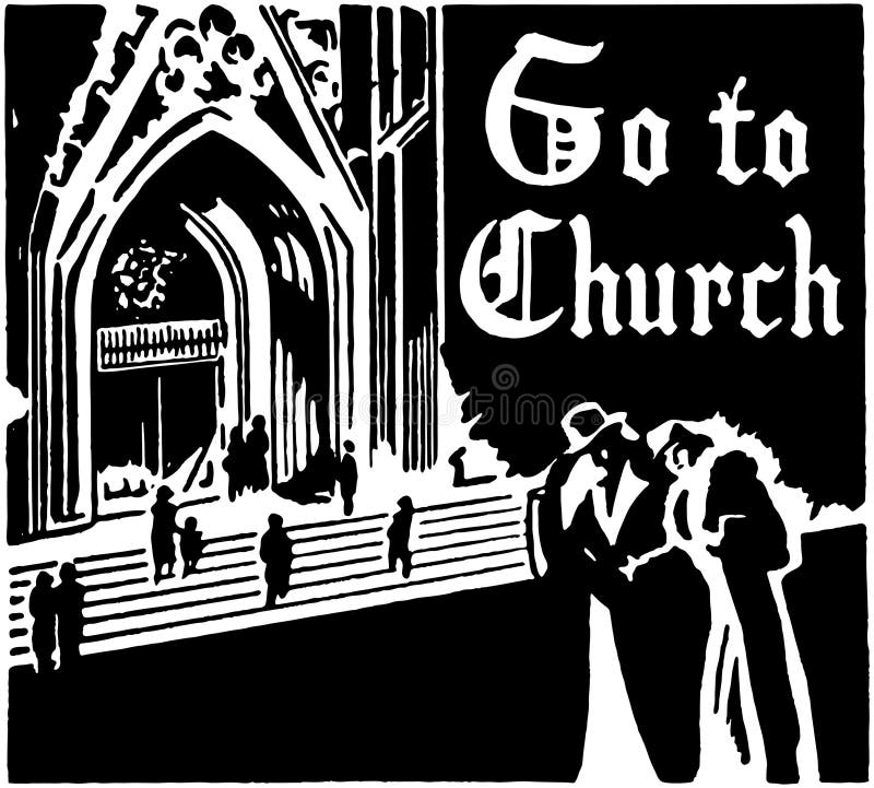 Go To Church stock vector. Illustration of clip, marriages - 42097275