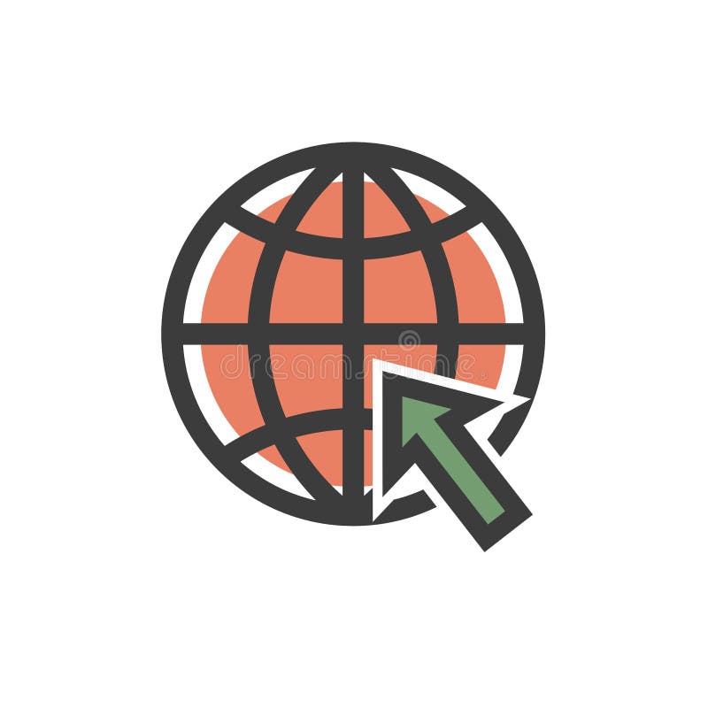 Go To Icon. Simple Flat Vector Illustration Stock Vector - Illustration ...