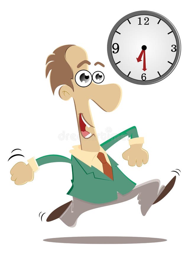 Employees go to the office stock illustration. Illustration of busy ...