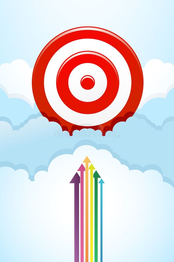 Go to the target stock illustration. Illustration of progress - 32399094