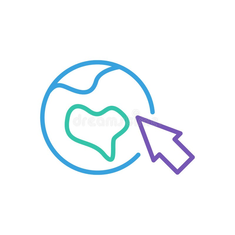 Go To Web Vector Icon Logo Design Stock Vector - Illustration of ...