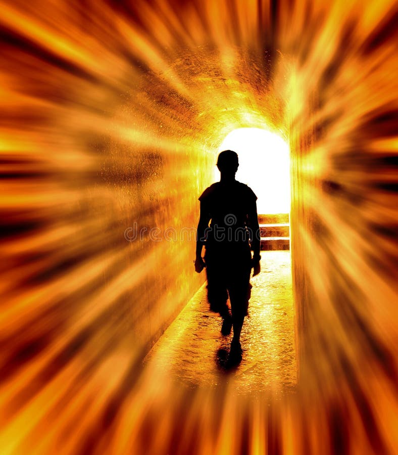 Go Towards the Light stock photo. Image of silhouette - 39849236