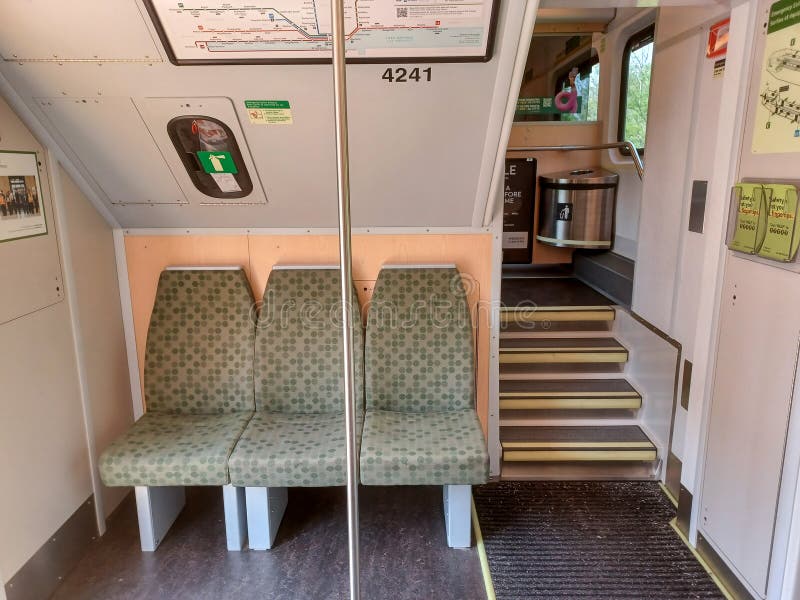 Go train inside view editorial image. Image of public - 323832030