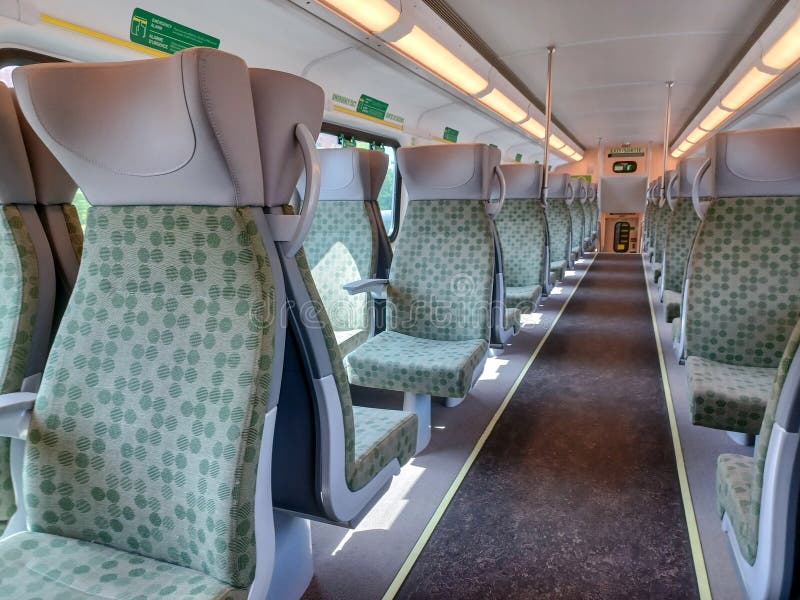 Go train inside view editorial stock image. Image of train - 330998219