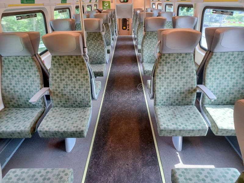 Go train inside view editorial stock image. Image of passenger - 335098184