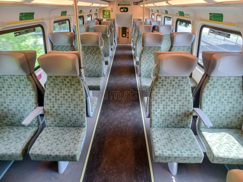 Go train inside view editorial photography. Image of toronto - 353105947