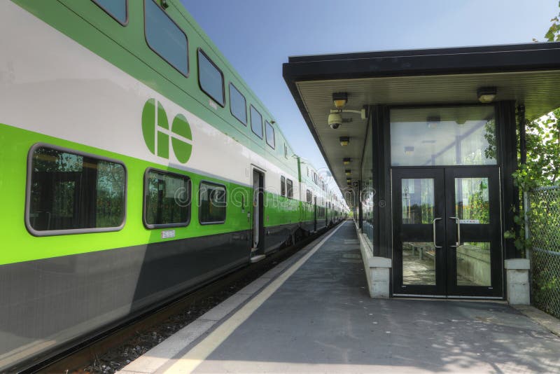 Go Train Loading Passengers in Ontario, Canada Editorial Stock Photo ...