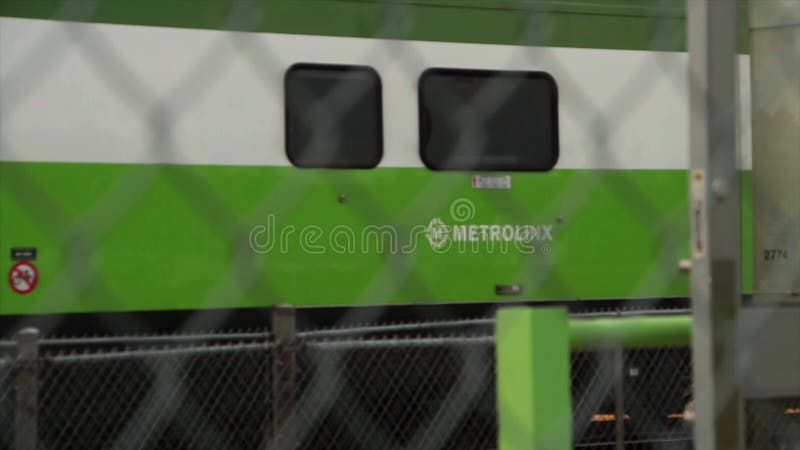Go Train Transit Mass Transportation System Blue Logo on Side of Train ...