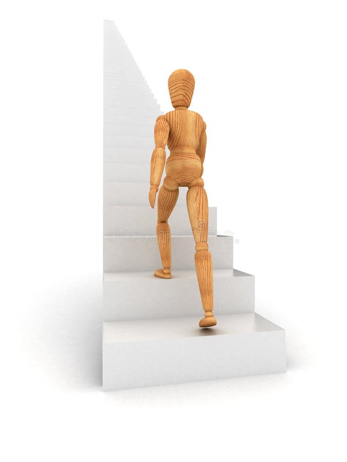 Go up with stairs stock illustration. Illustration of growth - 27833343