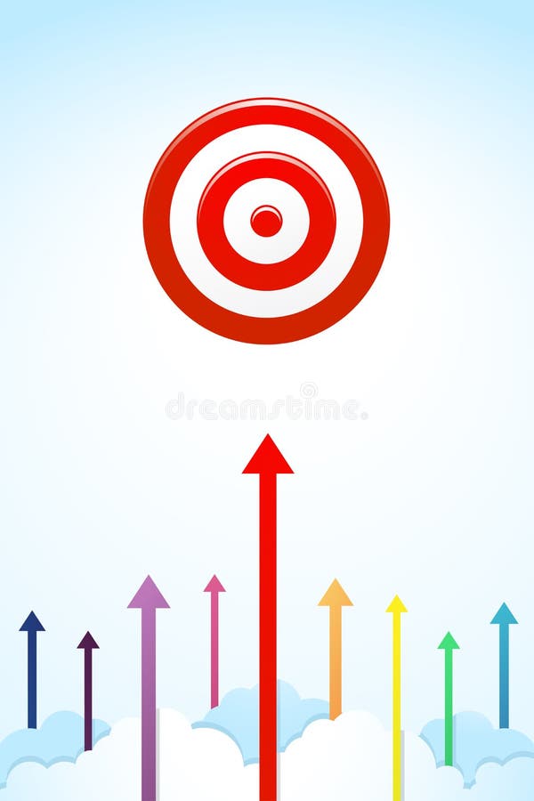 Go up to the target stock illustration. Illustration of motion - 32399065