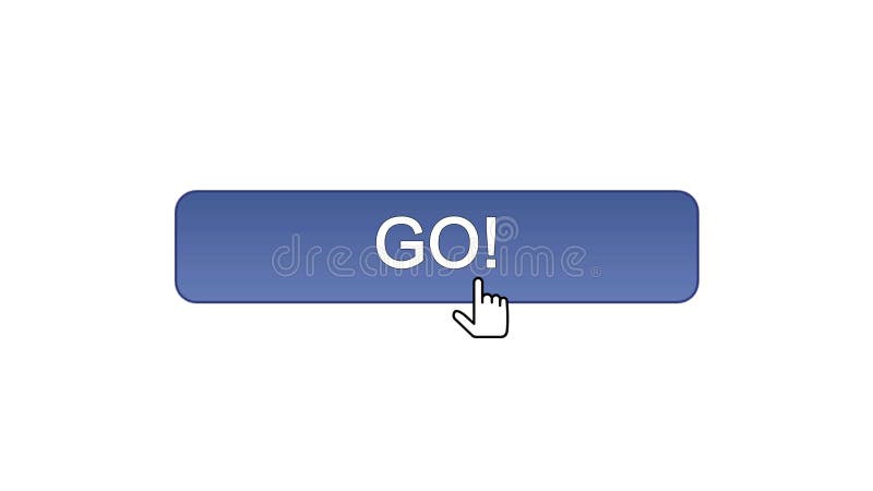 Go Web Interface Button Clicked with Mouse Cursor, Violet Color ... Go Web Interface Button Clicked with Mouse Cursor, Violet Color ...