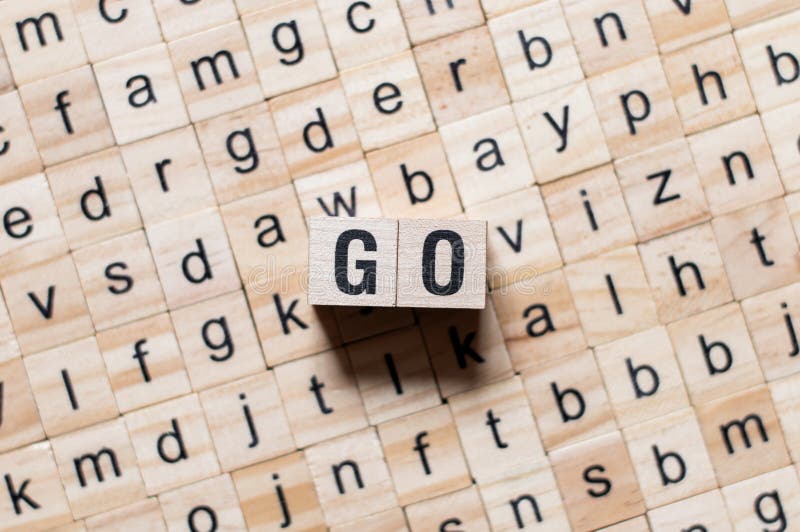 Go word concept stock photo. Image of abstract, cool - 143183820