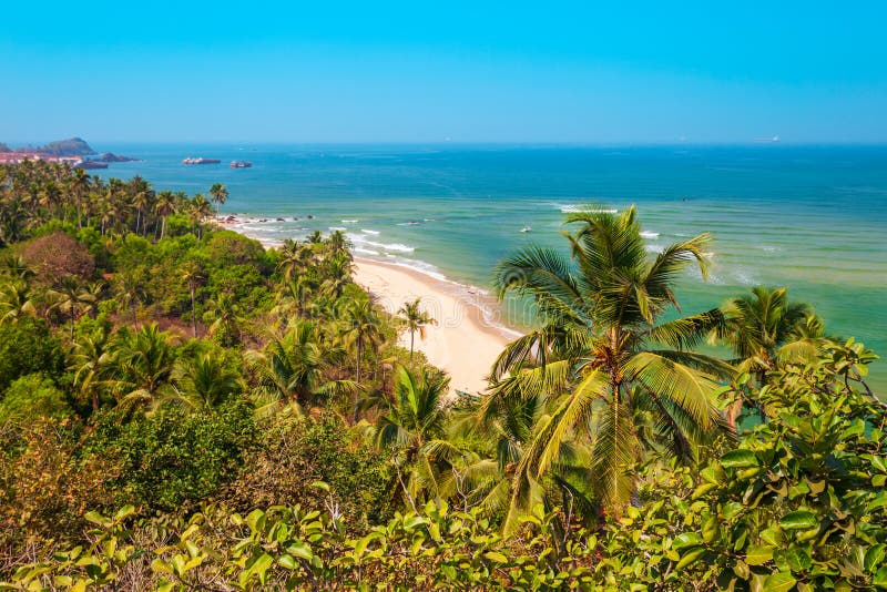 Goa Beach Aerial View, India Stock Image - Image of india, aerial ...