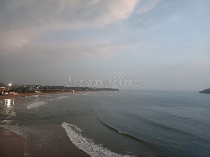 Goa beach sunset view imagen de archivo. Imagen de horizonte - 255205361