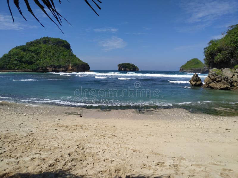 Goa Cina Beach stock image. Image of cape, cliff, beach - 201702321