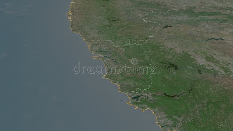 Goa Extruded. India. Stereographic Satellite Map Stock Footage - Video ...