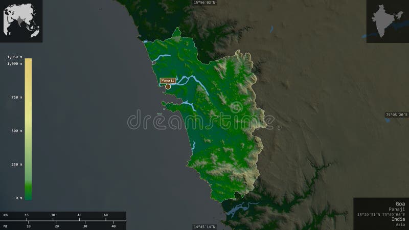 Goa, India - Composition. Physical Stock Illustration - Illustration of ...