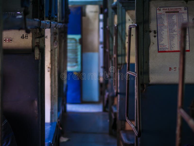 Inside Indian Railway Compartment Editorial Stock Image - Image of ...