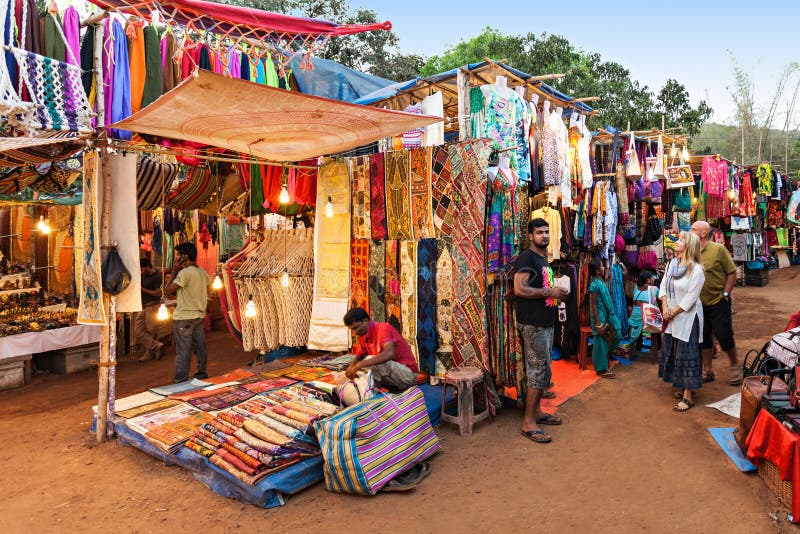 Goa Night Market editorial image. Image of people, night - 50523460