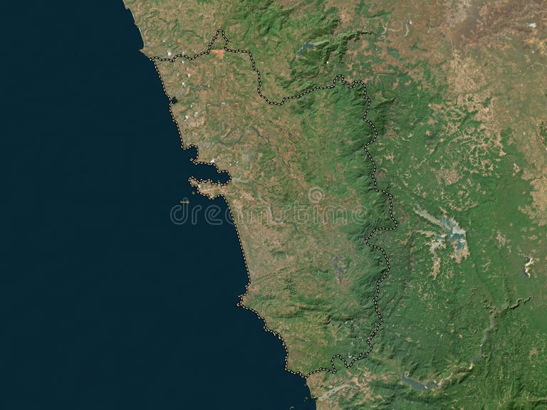 Goa, India. High-res Satellite. No Legend Stock Image - Image of nature ...