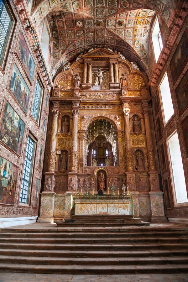 Catholic church in Old Goa editorial image. Image of religion - 193769645