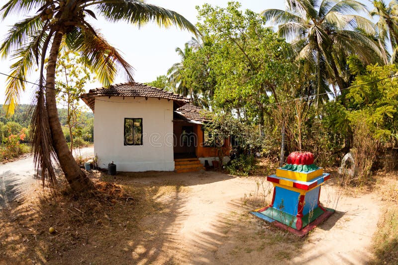 Goa rural house stock image. Image of culture, asia, indian - 74138791