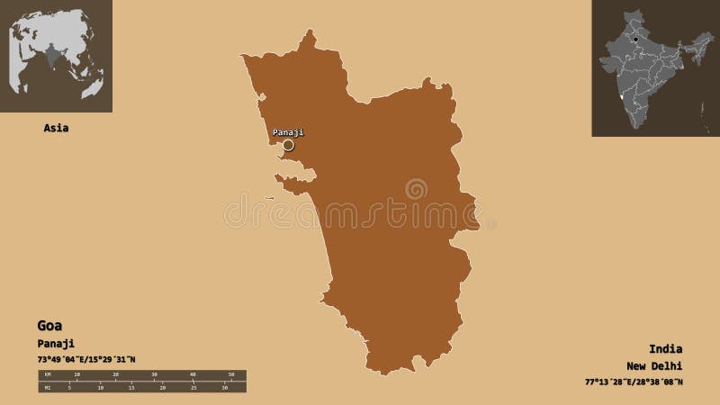 Goa, State of India,. Previews. Pattern Stock Illustration ...