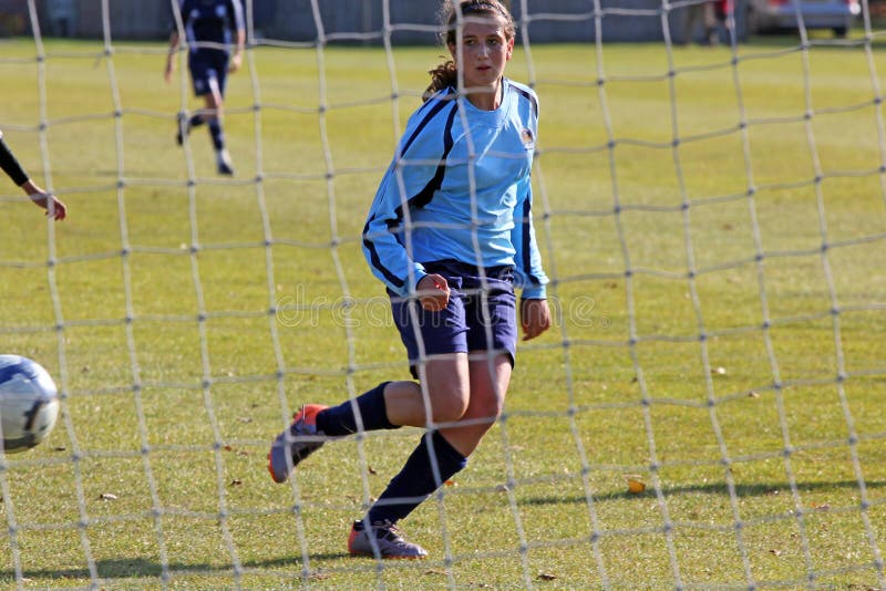 Soccer Football Goal Keeper Making Save Stock Image - Image of point ...