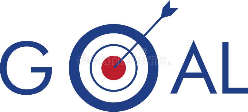 Goal Icon Vector Illustration Graphic Representation Stock Illustration ...