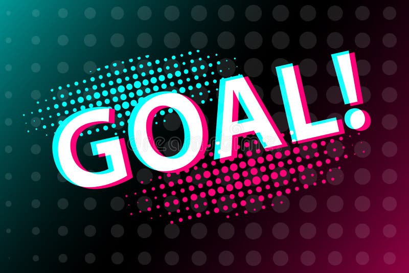 Goal. Abstract Symbol in the Style of a Popular Social Network. Flat ...