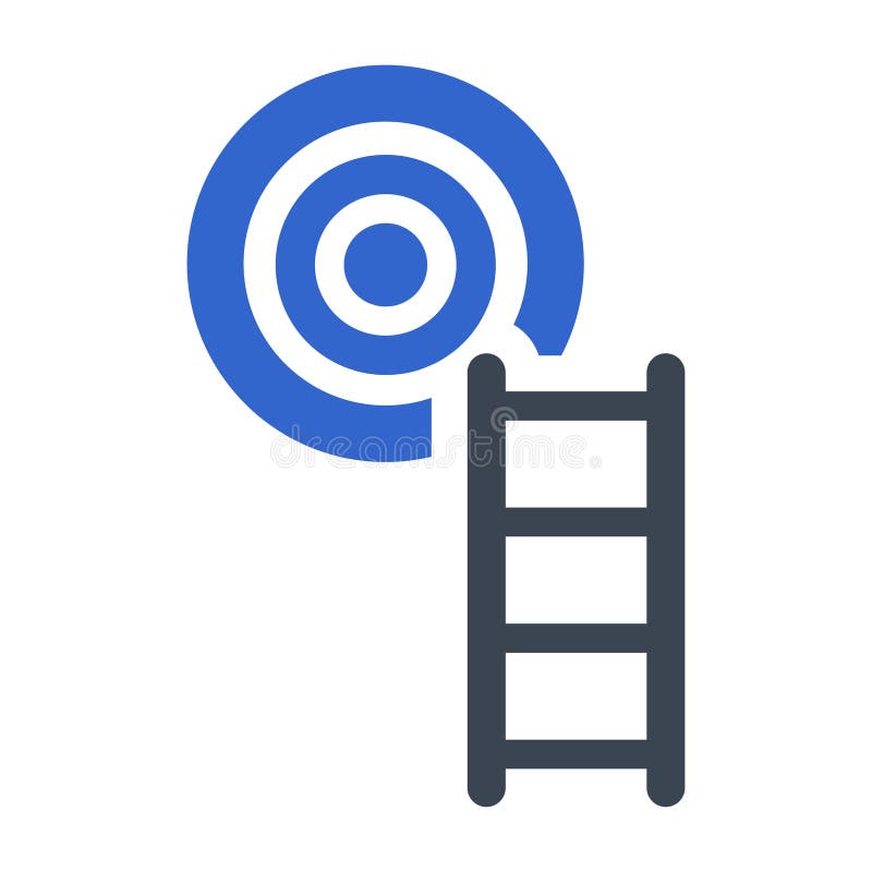 Goal achieve icon stock vector. Illustration of ambition - 265308932