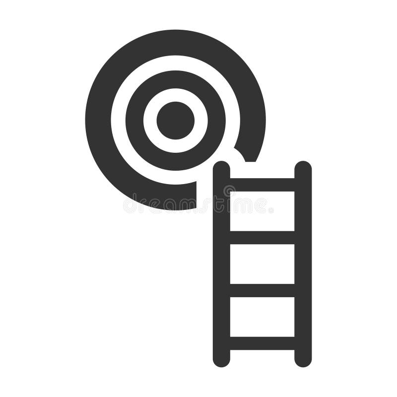 Goal achieve icon stock vector. Illustration of vector - 265308990