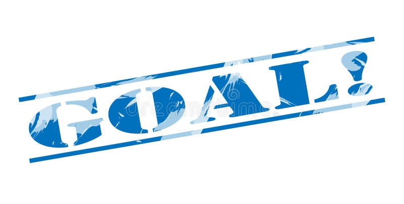 Goal Blue Banner. Vector Business Outline Colorful Illustration Stock ...