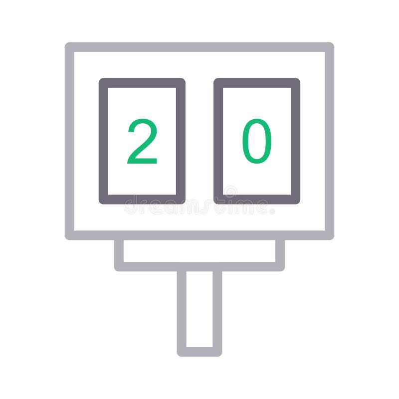 Goal Color Line Vector Icon Stock Vector - Illustration of sign, pack ...