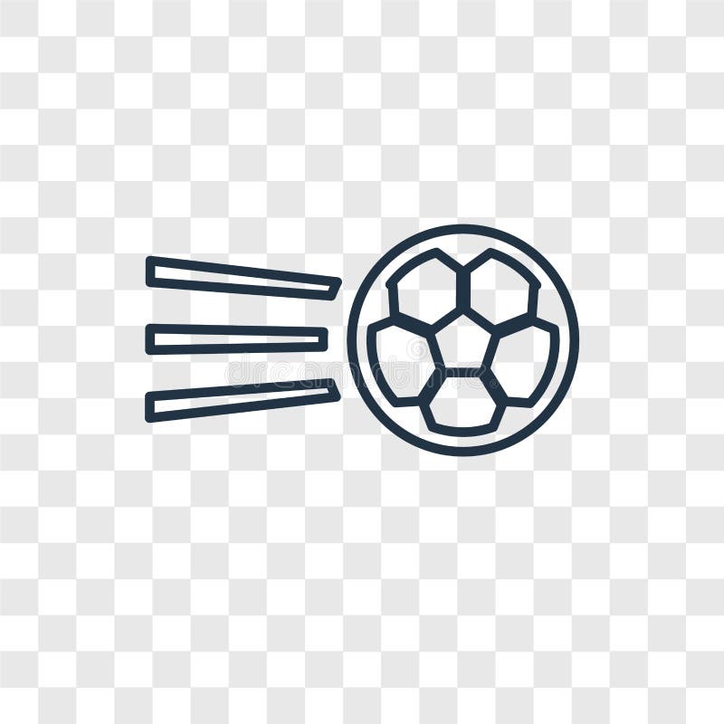 Goal Concept Vector Linear Icon Isolated on Transparent Background ...