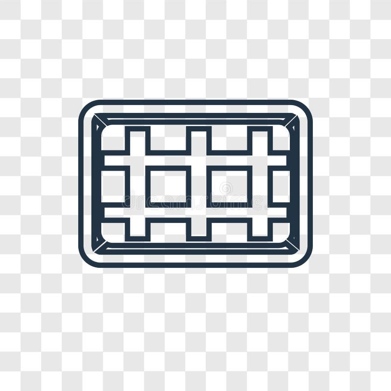 Goal Concept Vector Linear Icon Isolated on Transparent Background ...