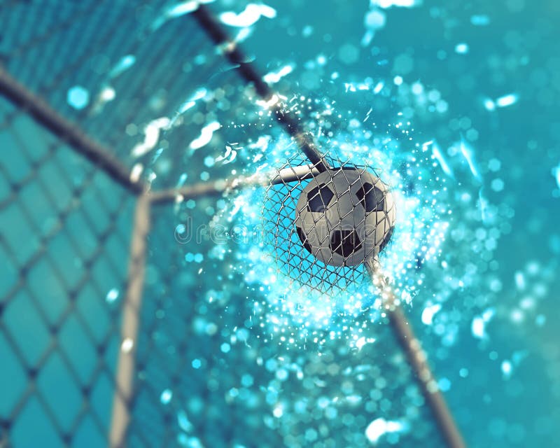 Goal stock illustration. Illustration of football, successful - 53846606