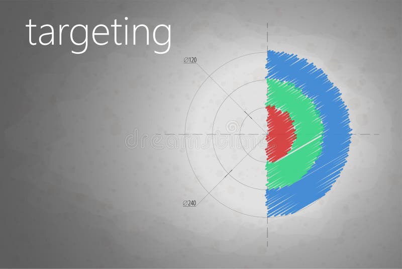 The Goal is Drawn on a Concrete Wall. Target and Target or Reach a Goal ...