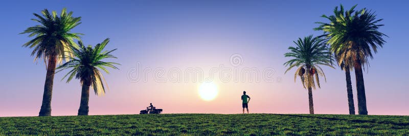 Goal Field with a Golf Cart Stock Image - Image of active, outdoors ...