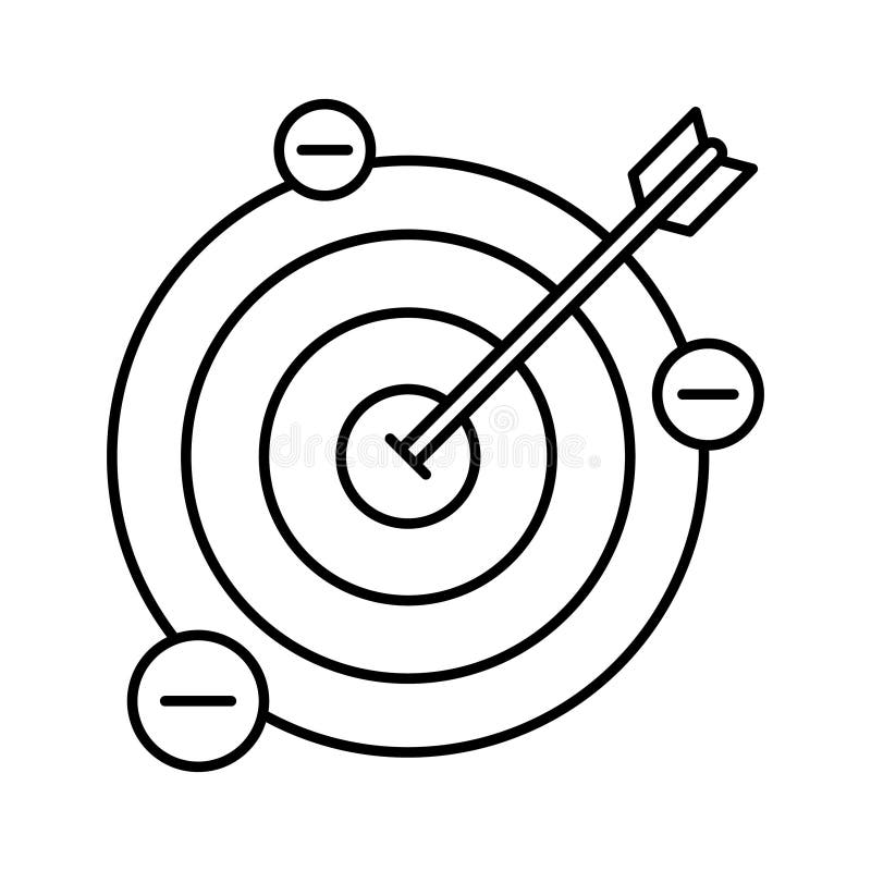 Goal Flat Vector Icon Which Can Easily Modify or Edit Stock Vector ...