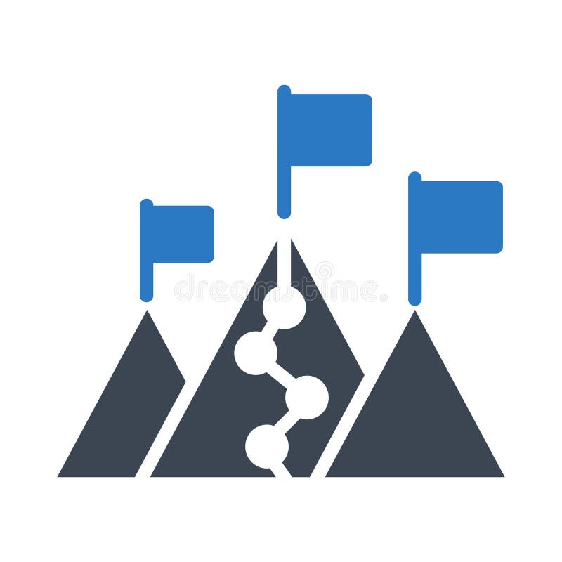 Goal Glyph Colour Vector Icon Stock Vector - Illustration of ...