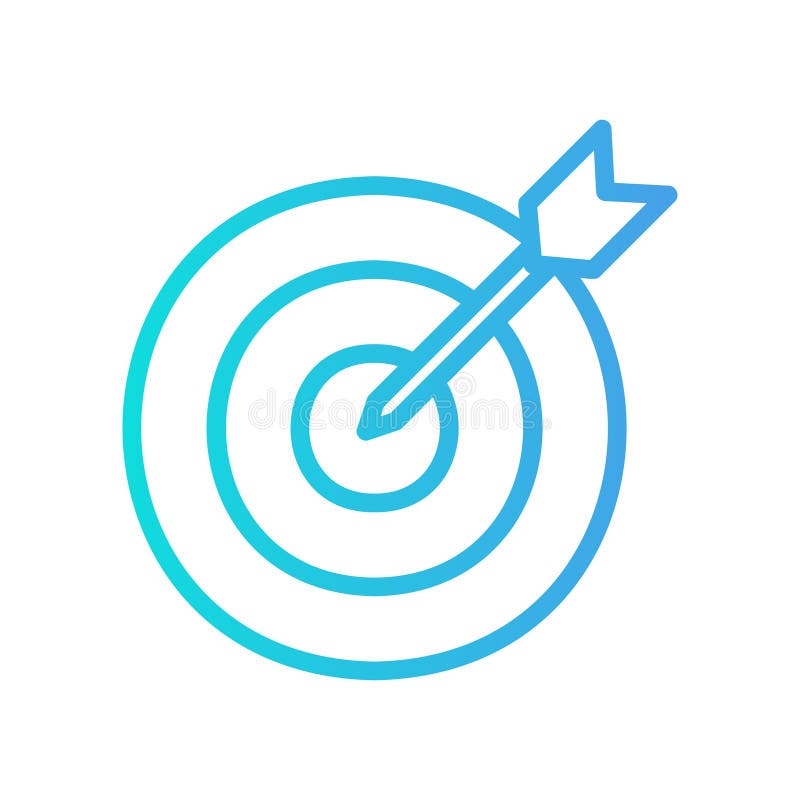 Goal Icon in Gradient Style about Marketing and Growth for Any Projects ...