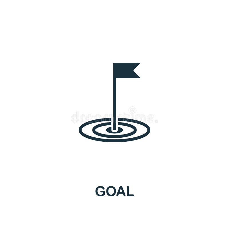 Goal Icon. Premium Style Design from Startup Icon Collection. UI and UX ...