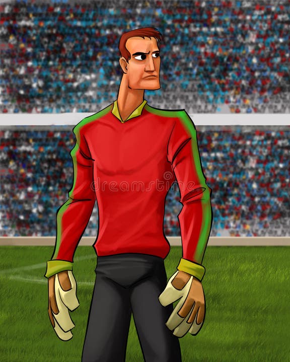 Goalkeeper Standing Stock Illustrations – 458 Goalkeeper Standing Stock ...