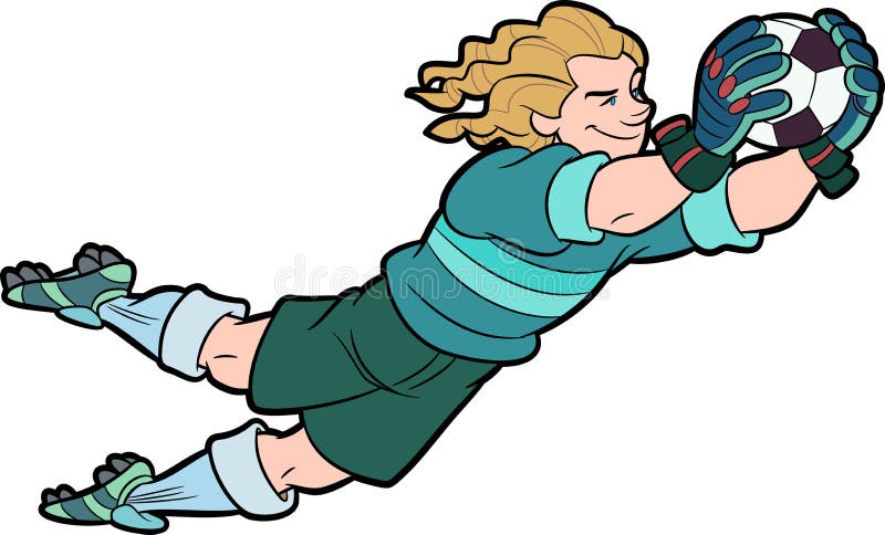 Goal keeper stock vector. Illustration of cartoon, keeper - 45643489