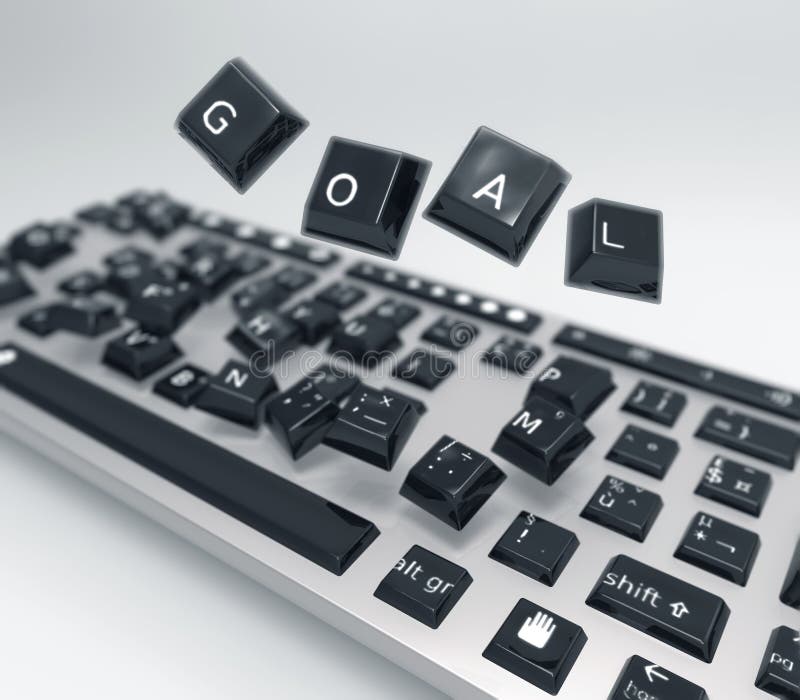 Goal keyboard stock illustration. Illustration of keypad - 41853363