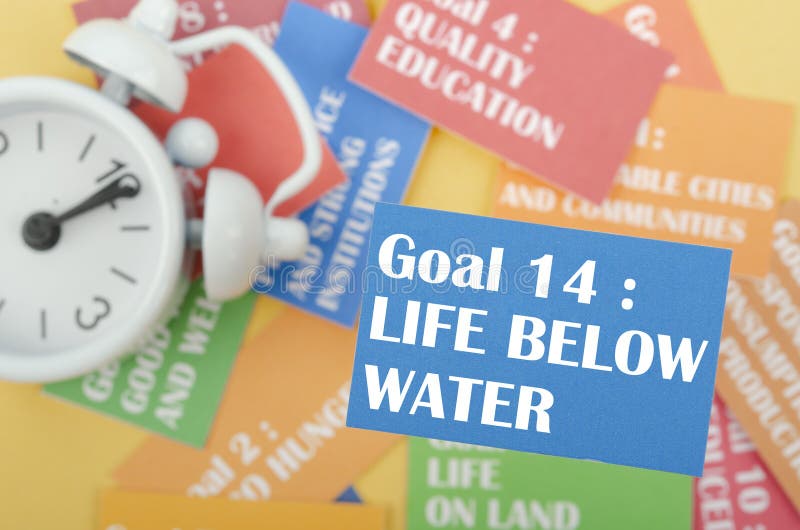 The Goal 14 : Life Below Water. the SDGs 17 Development Goals ...